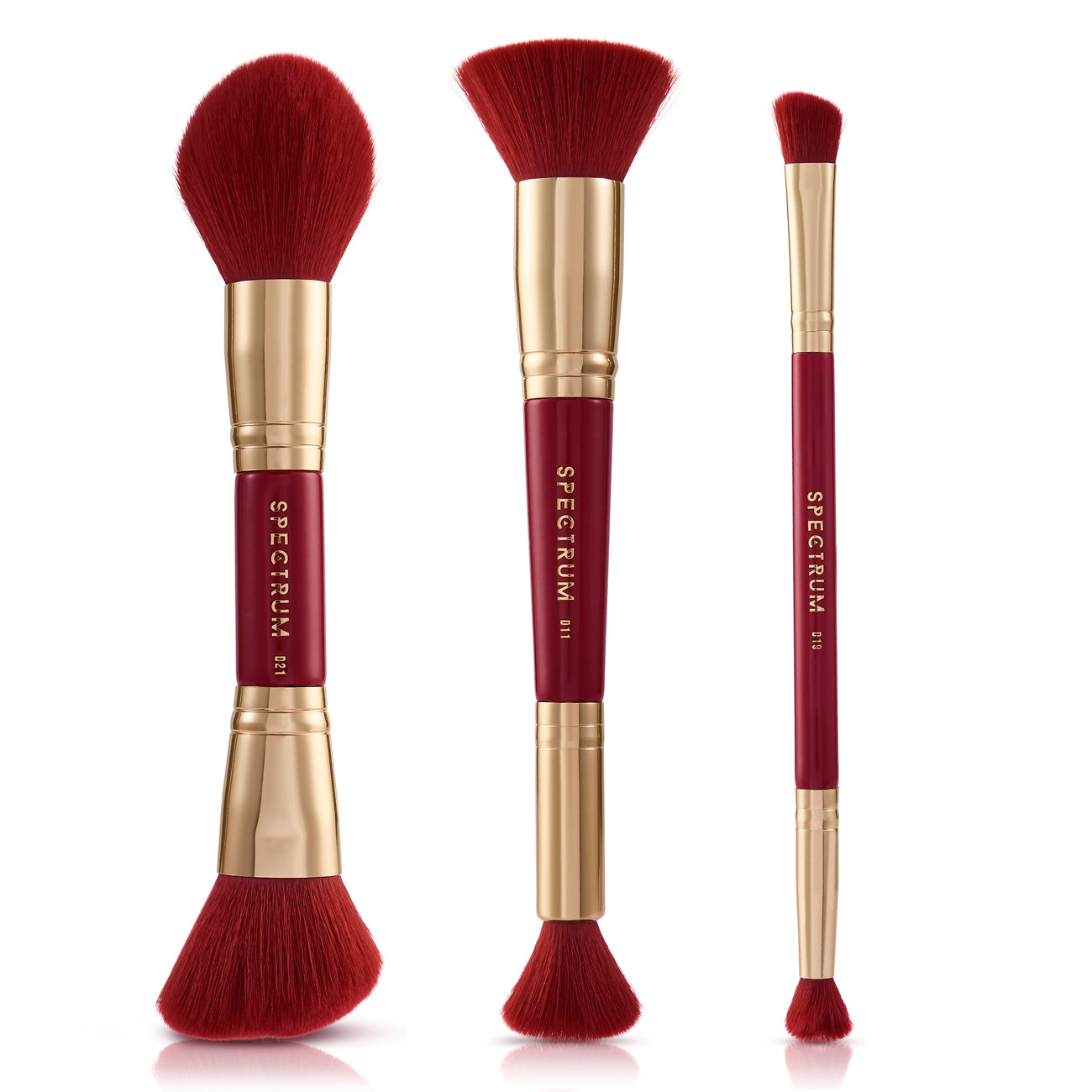 Very Cherry 3 Piece Dual Ended Face Brush Set – Spectrum Collections